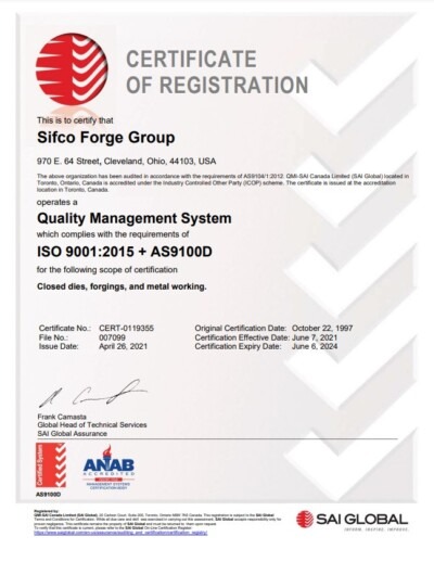 SIFCO Forge | SIFCO Industries Inc.