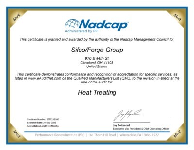 SIFCO Forge – SIFCO Industries Inc.
